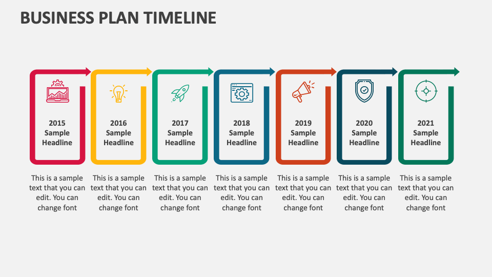 Business Plan Timeline PowerPoint and Google Slides Template - PPT Slides