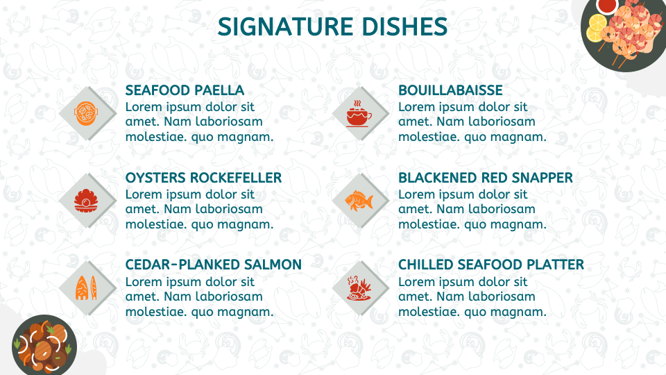 Free Seafood Restaurant Theme for Google Slides and PowerPoint