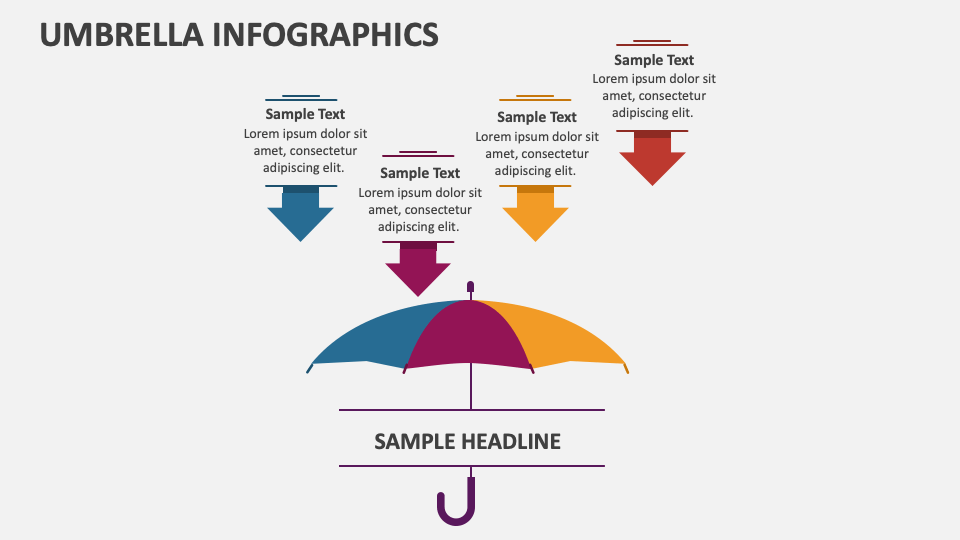 Umbrella Infographics PowerPoint and Google Slides Template - PPT Slides