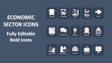 Economic Sector Icons for Google Slides and PowerPoint
