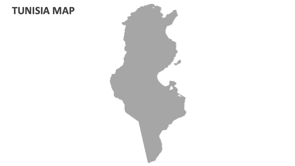 Tunisia Map for Google Slides and PowerPoint - PPT Slides