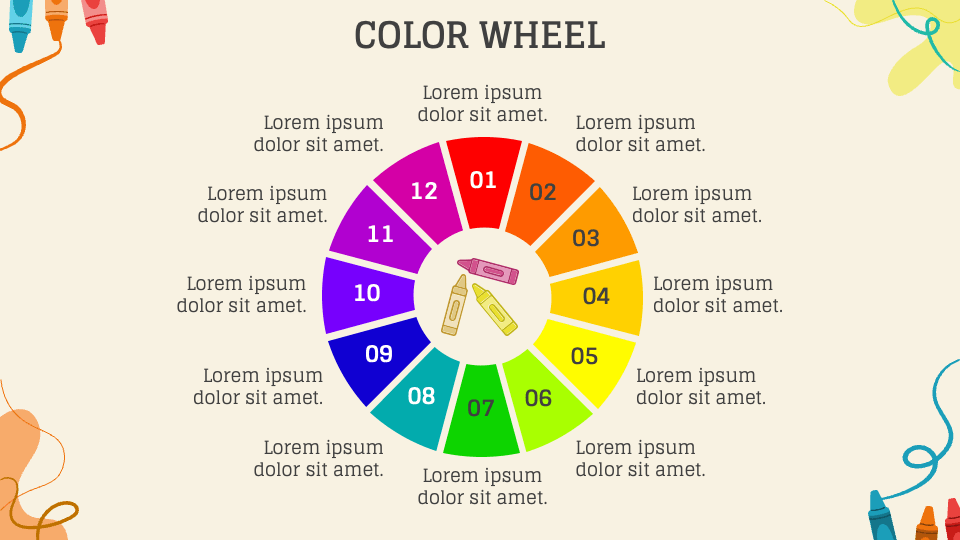 Free Crayons Presentation Theme for Google Slides and PowerPoint