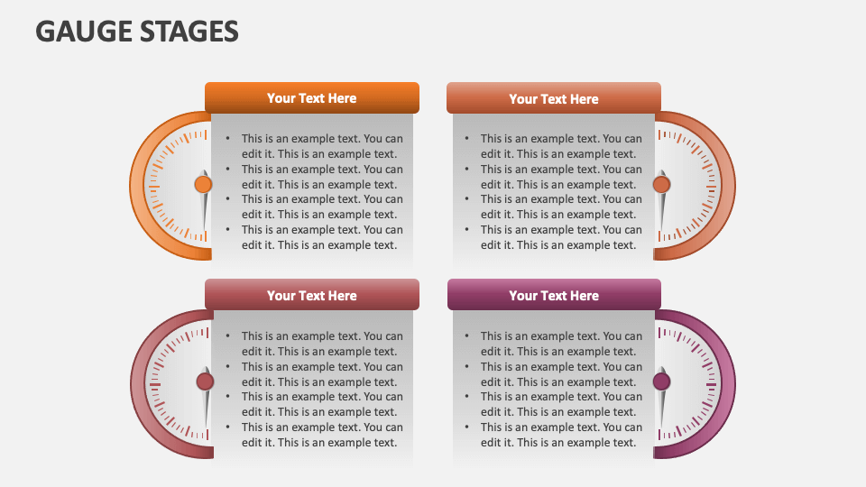 Gauge Stages Template for PowerPoint and Google Slides - PPT Slides