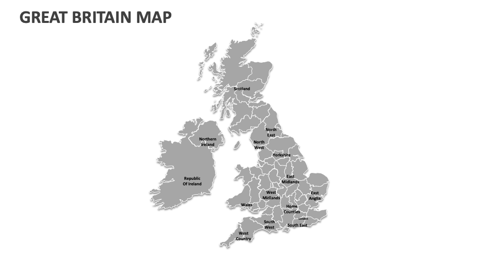 Great Britain Map for Google Slides and PowerPoint - PPT Slides