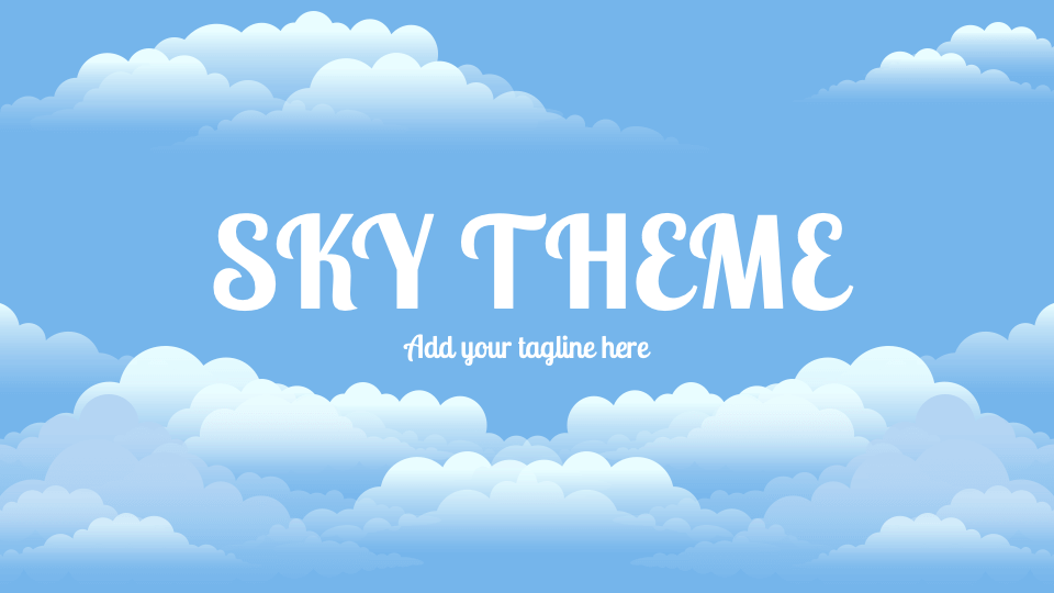 Free Sky Presentation Theme for PowerPoint and Google Slides - PPT Slides