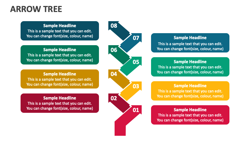 Arrow Tree PowerPoint and Google Slides Template - PPT Slides