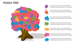 Puzzle Tree Template for PowerPoint and Google Slides - PPT Slides