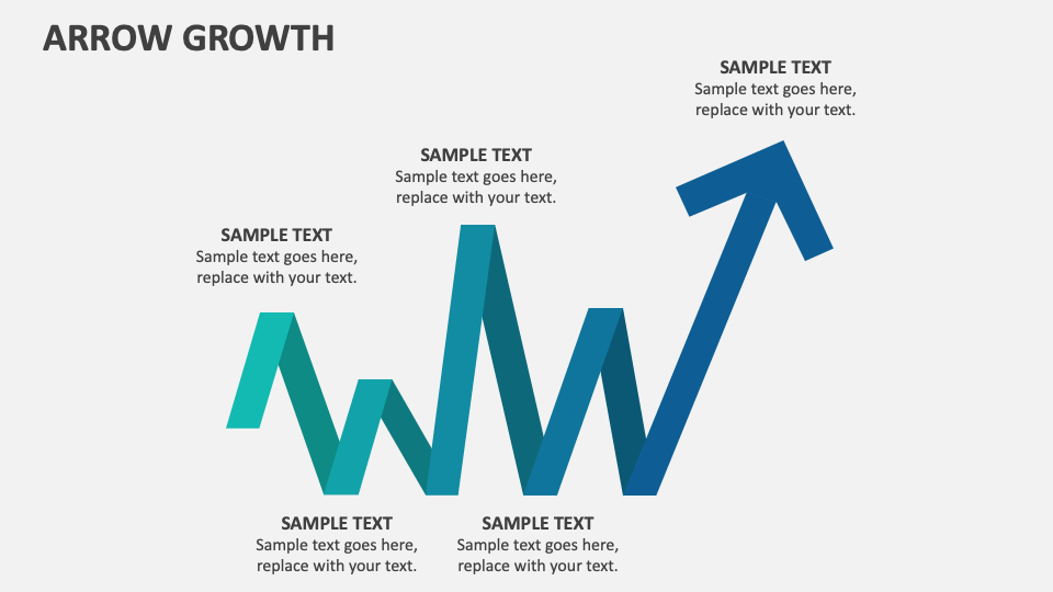 Arrow Growth PowerPoint and Google Slides Template - PPT Slides