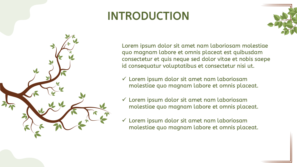 Free Tree Leaves Theme for Google Slides and PowerPoint