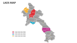 Laos map for Google Slides and PowerPoint - PPT Slides
