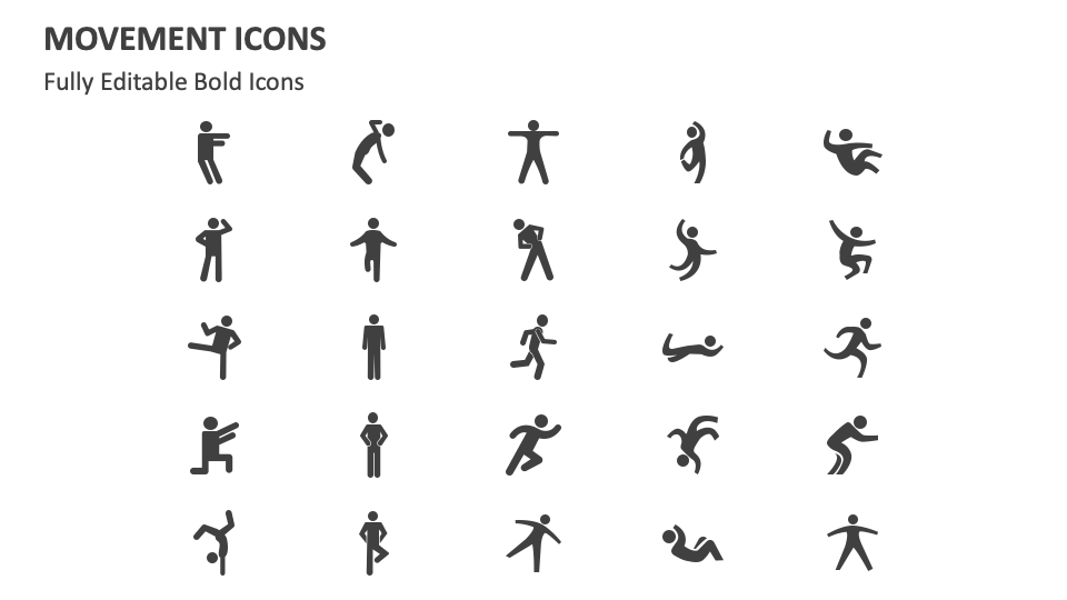 Movement Icons for PowerPoint and Google Slides - PPT Slides