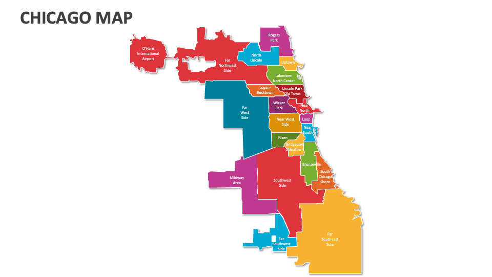 Chicago Map for Google Slides and PowerPoint - PPT Slides