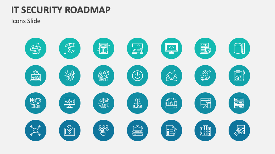 IT Security Roadmap PowerPoint and Google Slides Template - PPT Slides