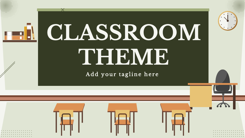 Free - Classroom Theme for Google Slides and PowerPoint - PPT Slides