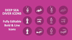 Deep Sea Diver Icons for Google Slides and PowerPoint