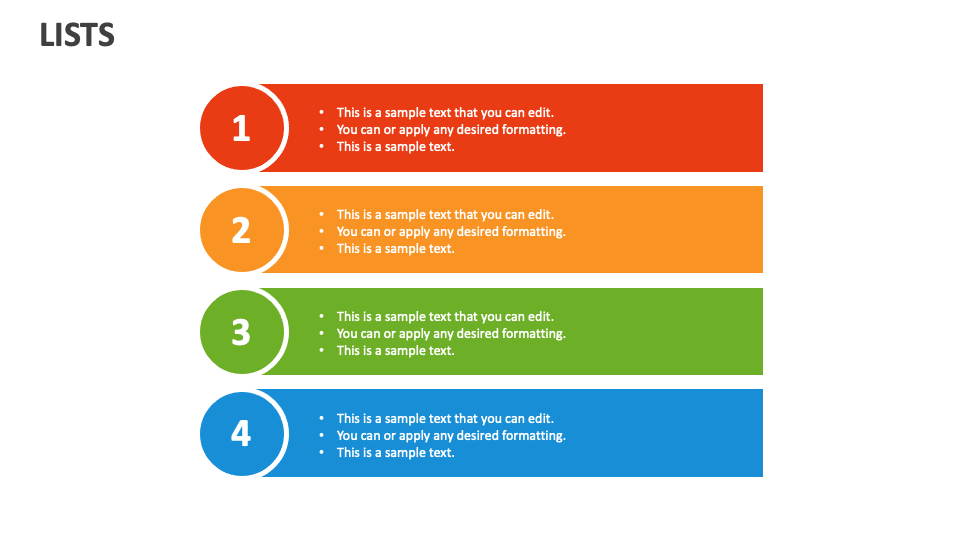 Lists Template for PowerPoint and Google Slides - PPT Slides