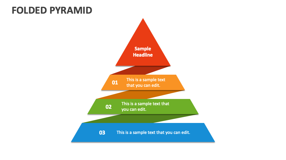 Folded Pyramid PowerPoint and Google Slides Template - PPT Slides