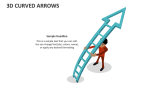 3D Curved Arrows PowerPoint and Google Slides Template - PPT Slides