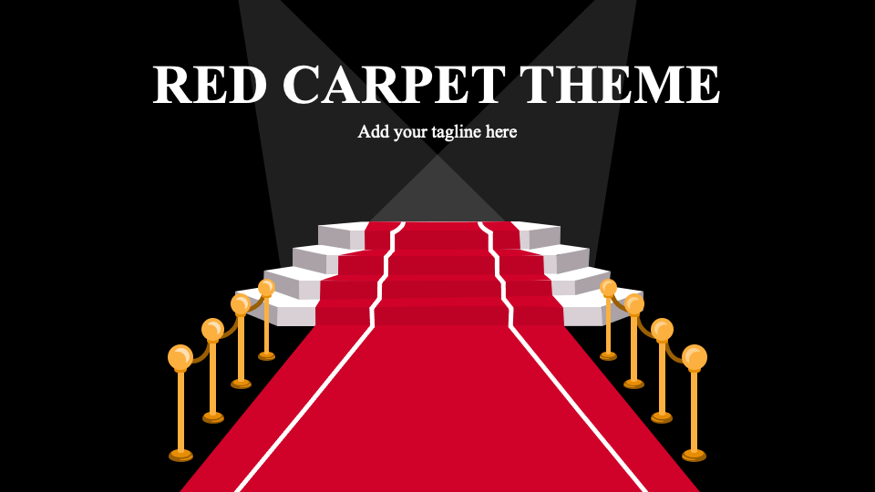 Free Red Carpet Presentation Theme for PowerPoint and Google Slides - PPT Slides