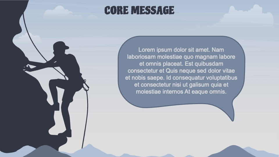 Free Rock Climbing Presentation Theme for Google Slides and PowerPoint