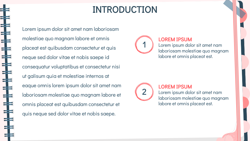 Pastel Notebook Presentation Theme for Google Slides and PowerPoint ...