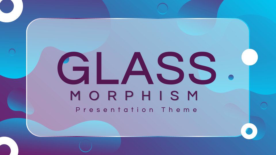 Glass Morphism Presentation Theme for Google Slides and PowerPoint ...