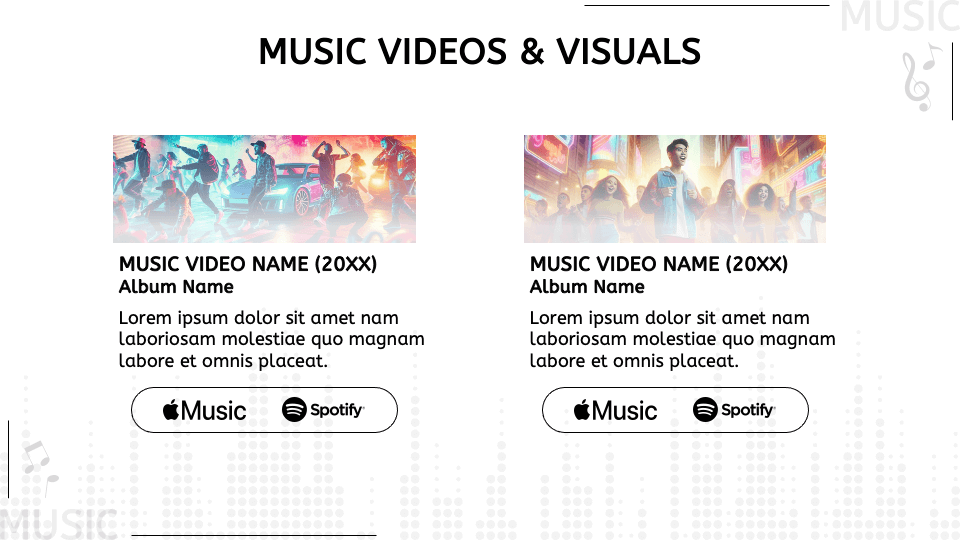 Free Musician Portfolio Presentation Template for Google Slides and ...
