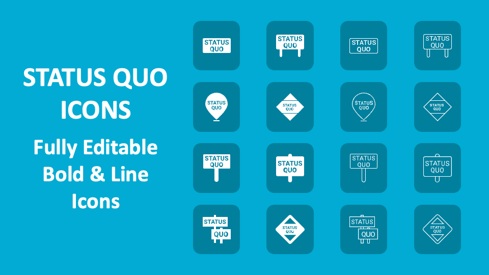 Status Quo Icons for Google Slides and PowerPoint