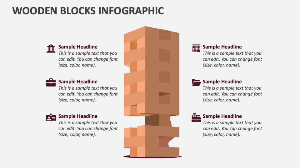 Wooden Blocks Infographic PowerPoint and Google Slides Template - PPT ...