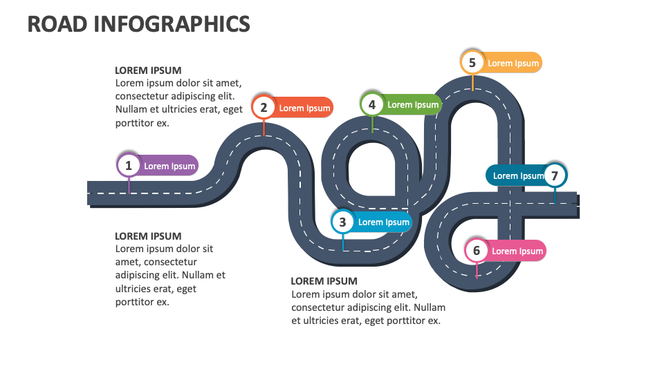 Road Infographics Template for PowerPoint and Google Slides - PPT Slides