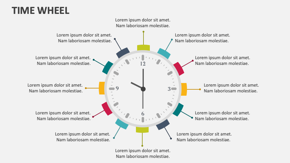 Time Wheel Template for PowerPoint and Google Slides - PPT Slides