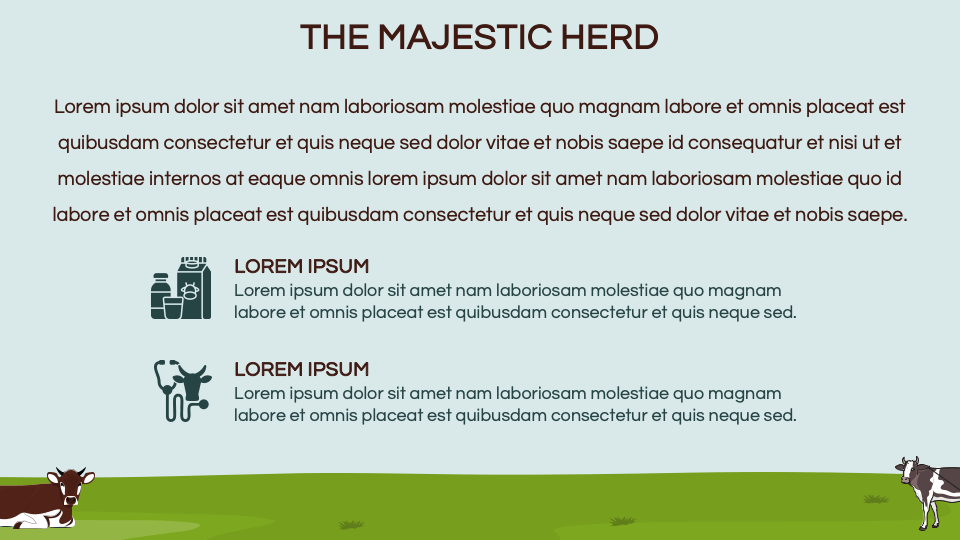 Free - Cow Presentation Template for Google Slides and PowerPoint - PPT ...