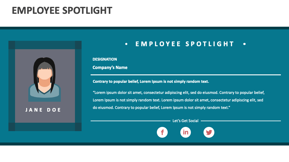 Employee Spotlight Template for PowerPoint and Google Slides - PPT Slides