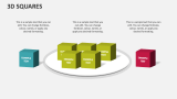 3D Squares Template for PowerPoint and Google Slides - PPT Slides