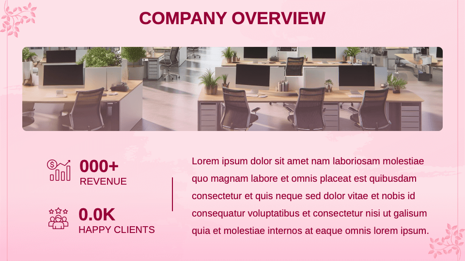 Pink Background Presentation Theme for Google Slides and PowerPoint ...
