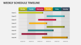 Weekly Schedule Timeline PowerPoint and Google Slides Template - PPT Slides