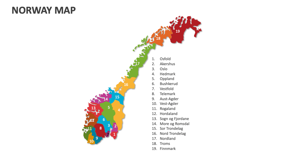 Norway Map for Google Slides and PowerPoint - PPT Slides