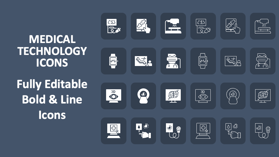 Medical Technology Icons for PowerPoint and Google Slides - PPT Slides