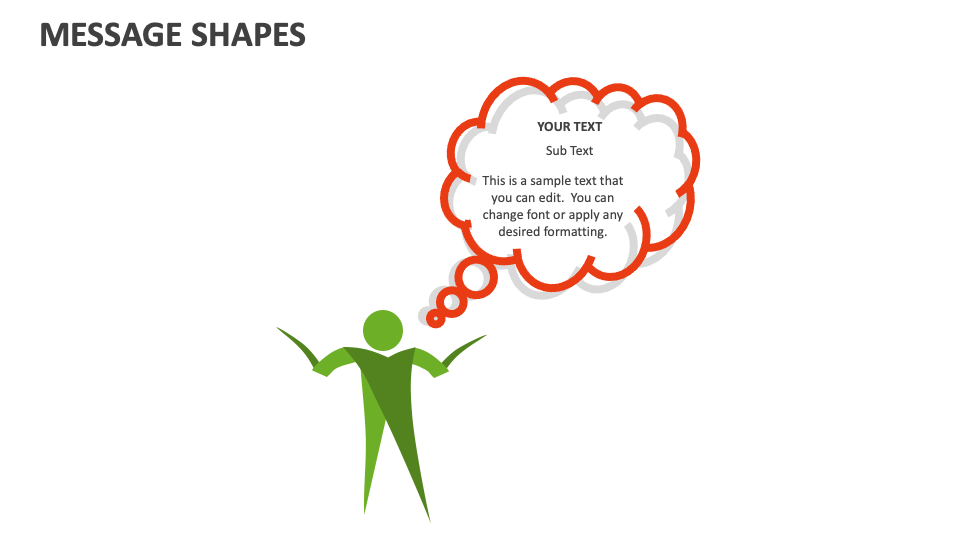 Message Shapes Template for PowerPoint and Google Slides - PPT Slides