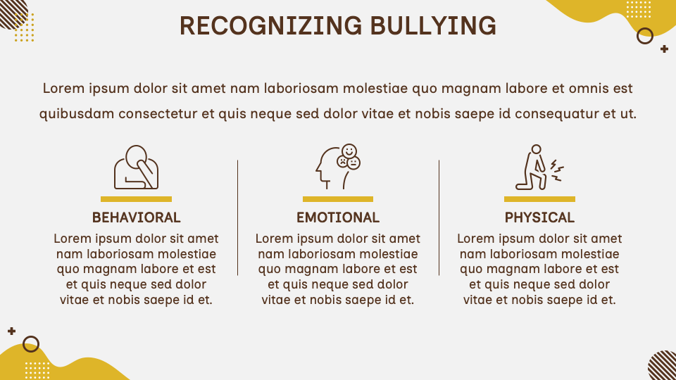 Free - Bullying Prevention in Schools Template for Google Slides and ...
