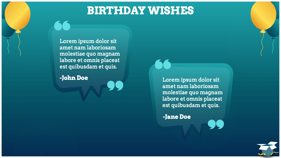 Free First Birthday Presentation Template for Google Slides and PowerPoint