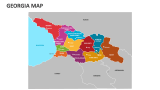 Georgia Map for Google Slides and PowerPoint - PPT Slides