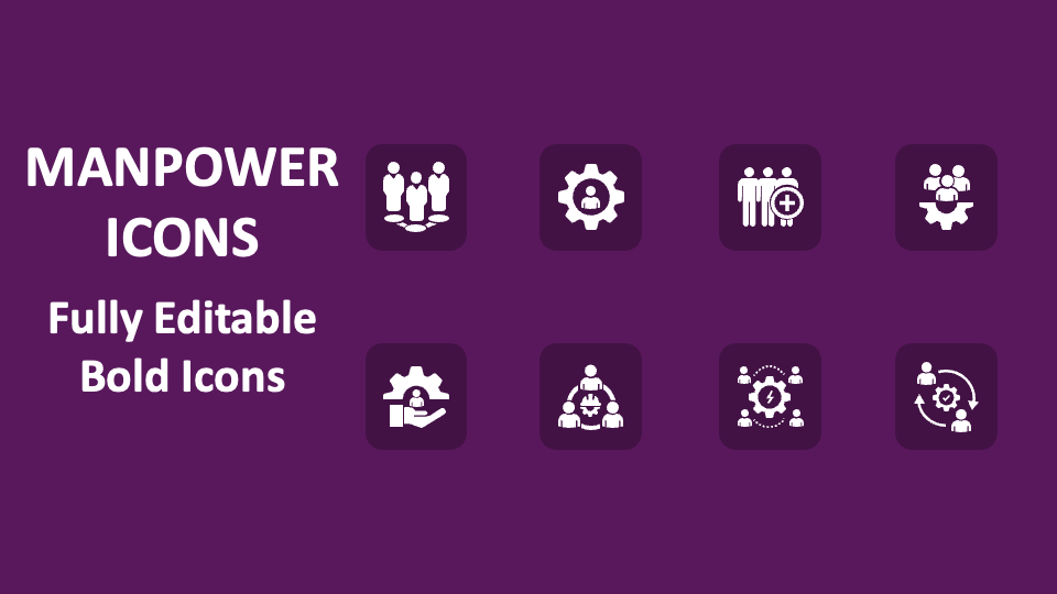 Manpower Icons for Google Slides and PowerPoint