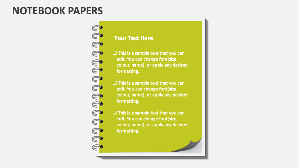 Notebook Papers Template for PowerPoint and Google Slides - PPT Slides