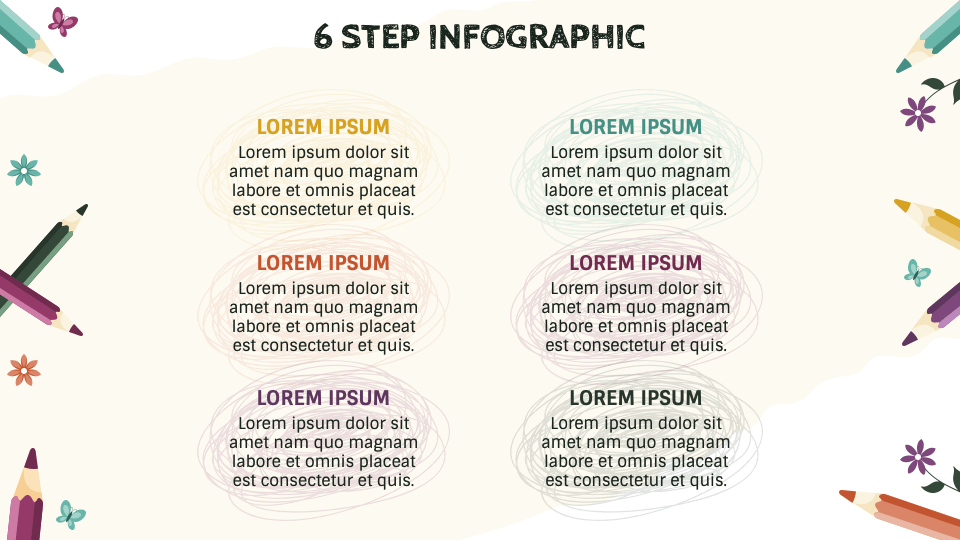 Free Colorful Pencils Presentation Theme for Google Slides and PowerPoint