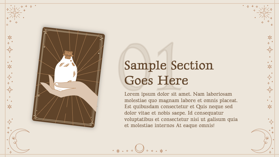 Free Tarot Card Presentation Theme for Google Slides and PowerPoint