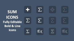 Sum Icons for Google Slides and PowerPoint