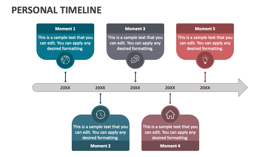 Personal Timeline PowerPoint and Google Slides Template - PPT Slides