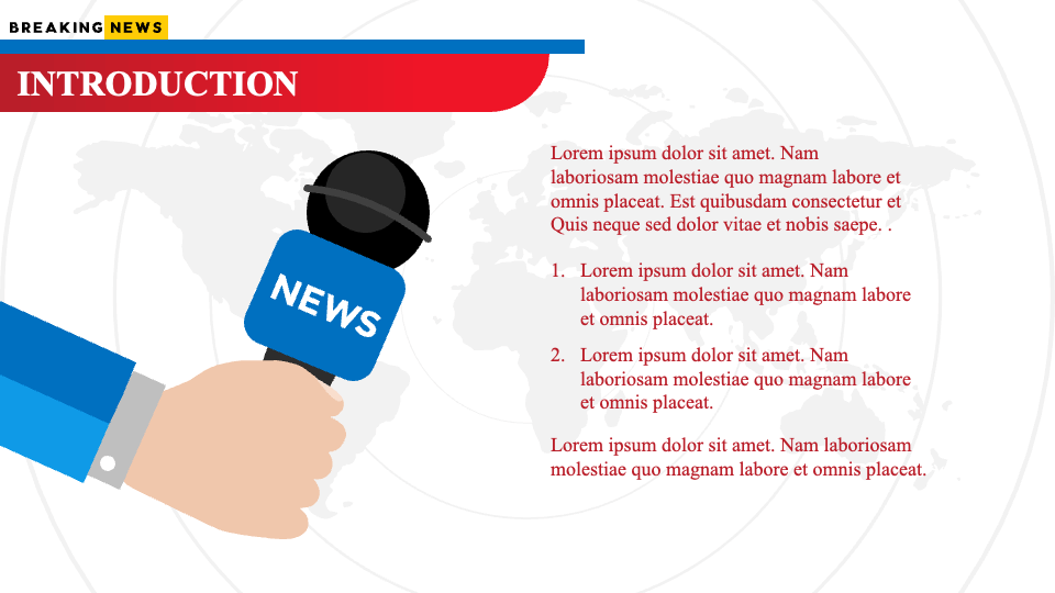 Free Breaking News Theme for Google Slides and PowerPoint