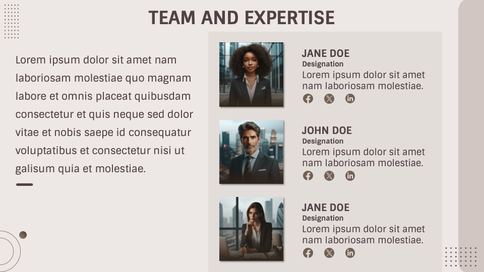 Fashion Design Company Profile Template for Google Slides and ...